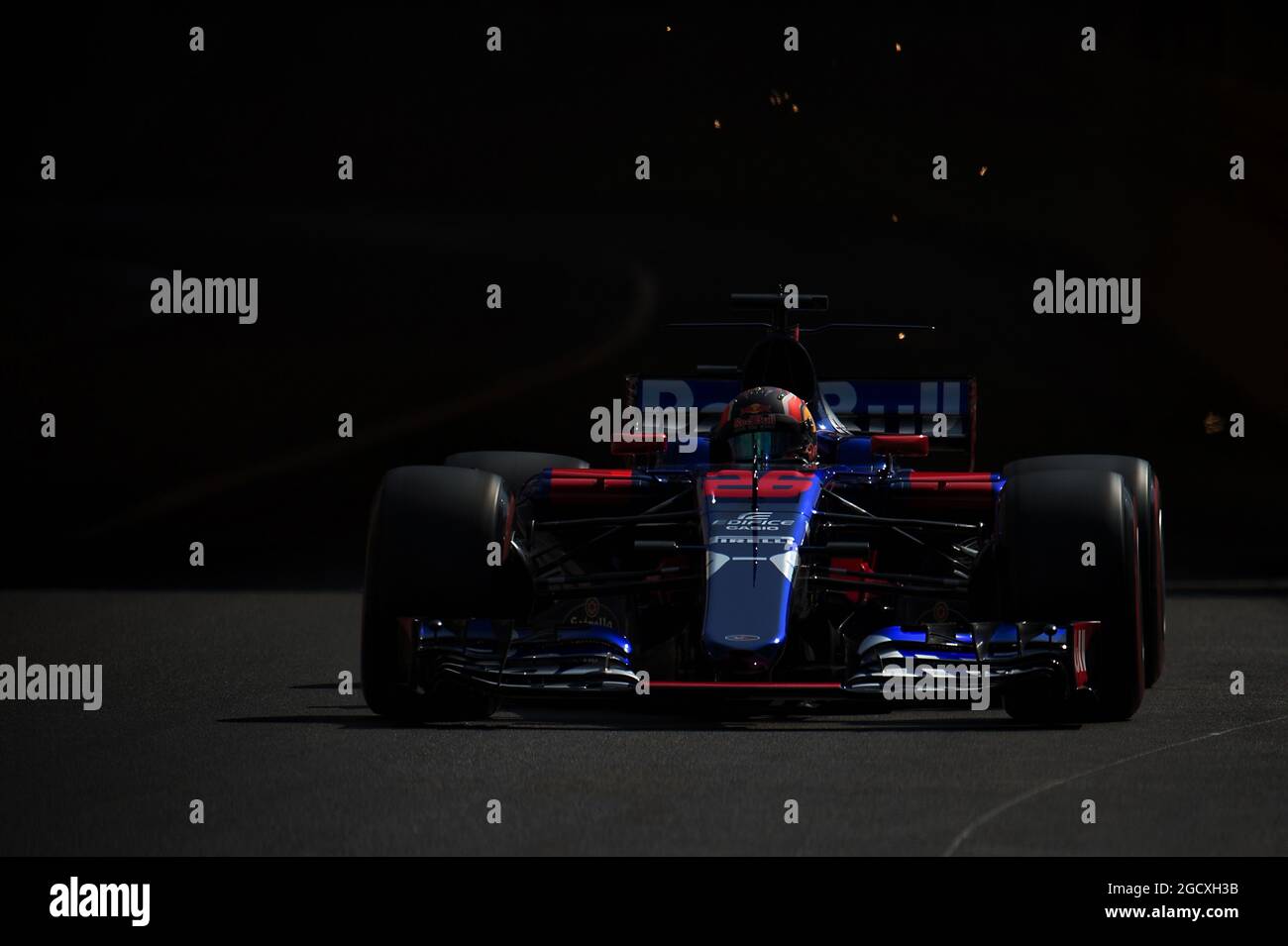 Daniil Kvyat (RUS) Scuderia Toro Rosso STR12. Monaco Grand Prix, Thursday 25th May 2017. Monte ...