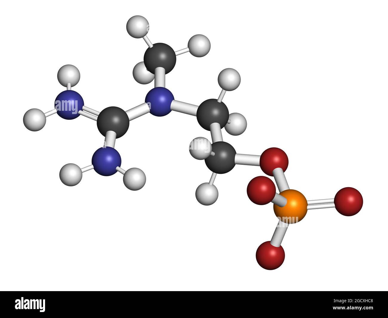 Creatinol-O-Phosphate or COP molecule. 3D rendering Stock Photo - Alamy