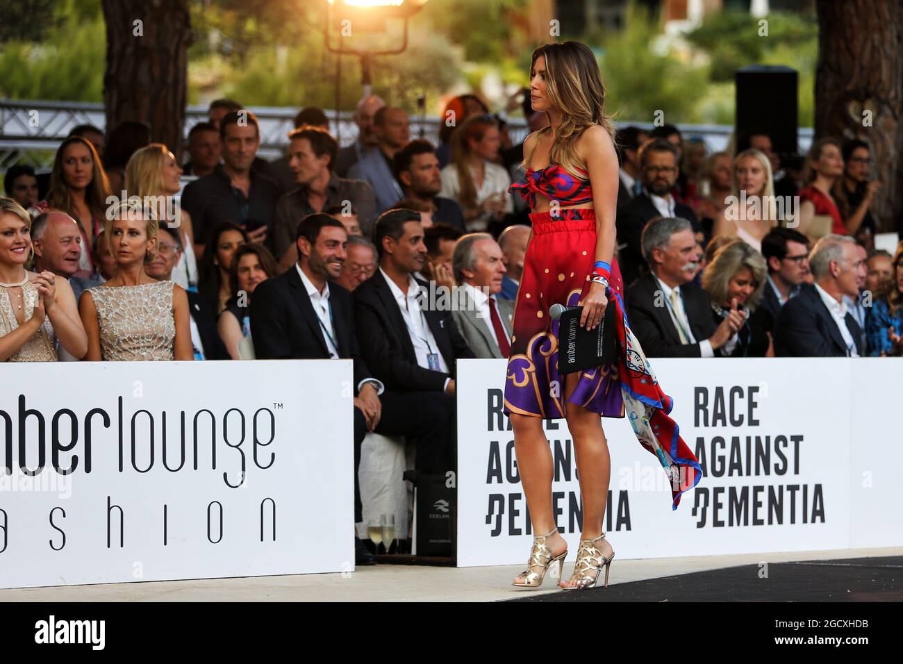 Sky f1 italia presenter at amber lounge fashion show hi-res stock ...