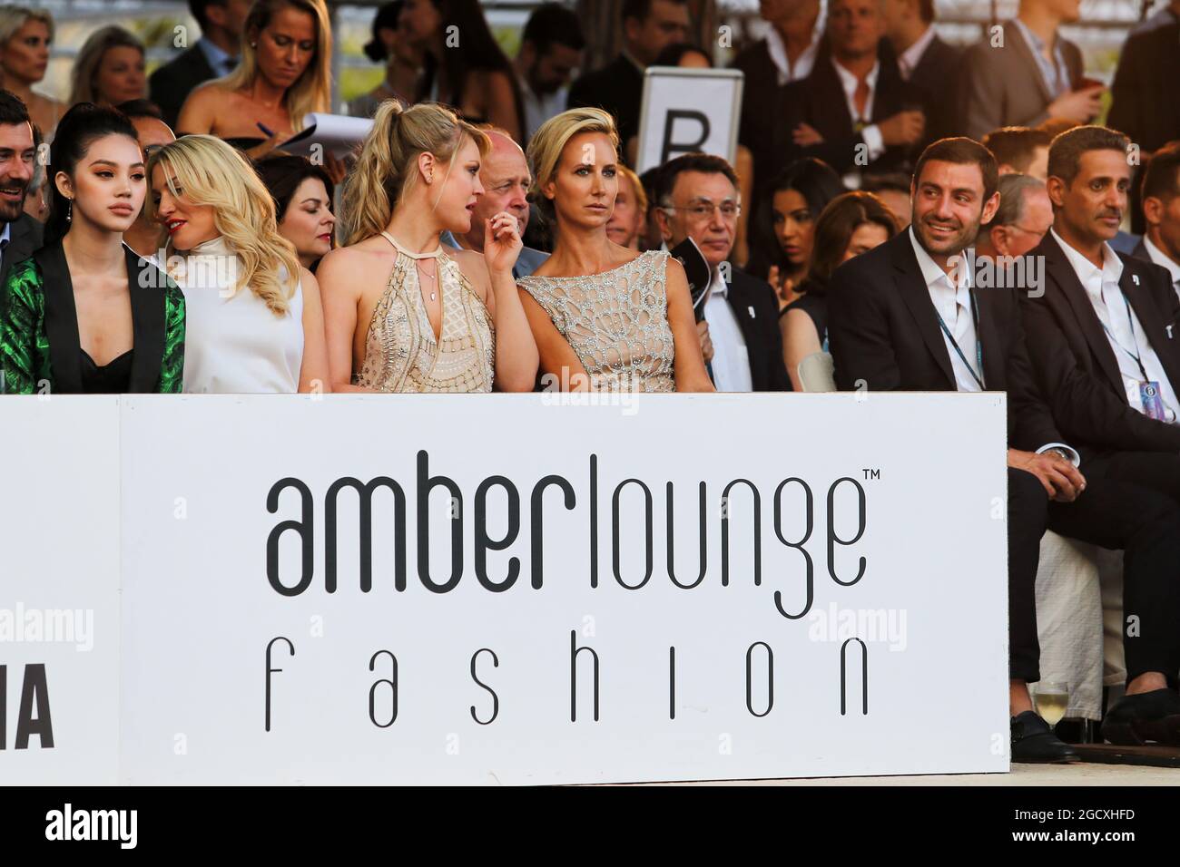 Guests at the Amber Lounge Fashion Show. Monaco Grand Prix, Friday 26th ...