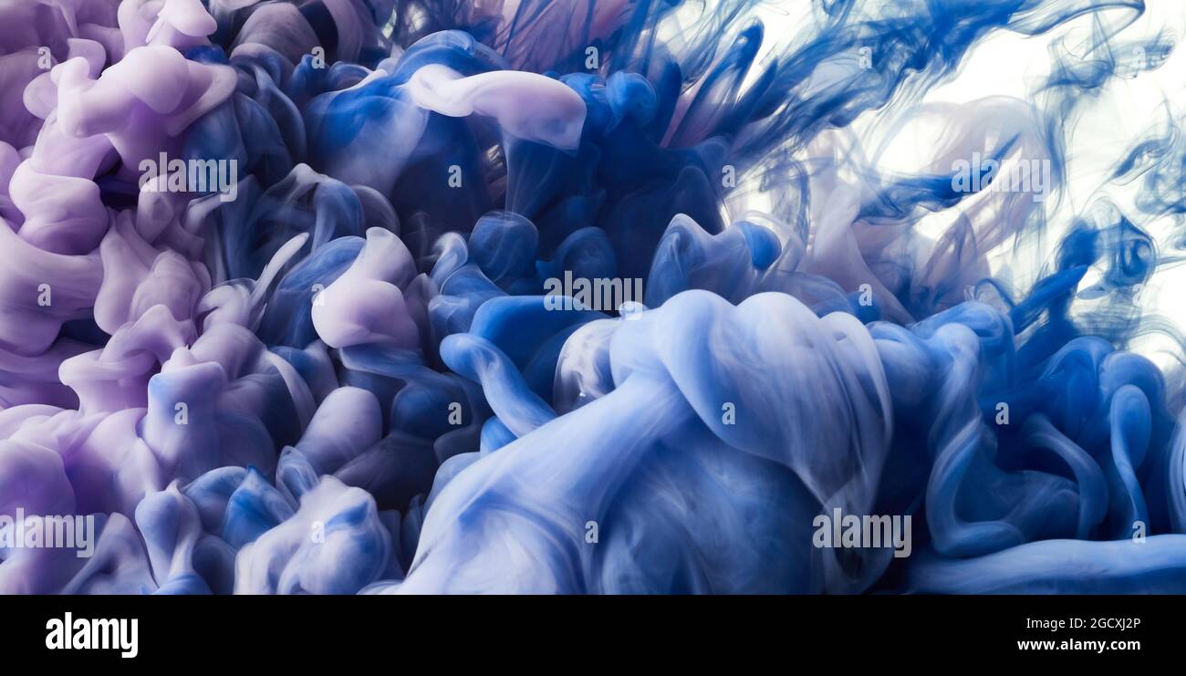 Ink in water background Stock Photo - Alamy