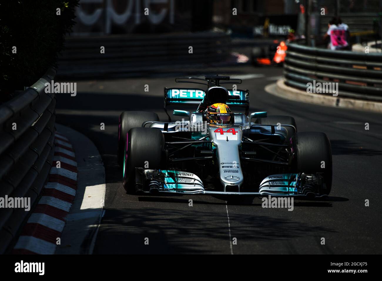 Lewis Hamilton (GBR) Mercedes AMG F1 W08. Monaco Grand Prix, Sunday ...