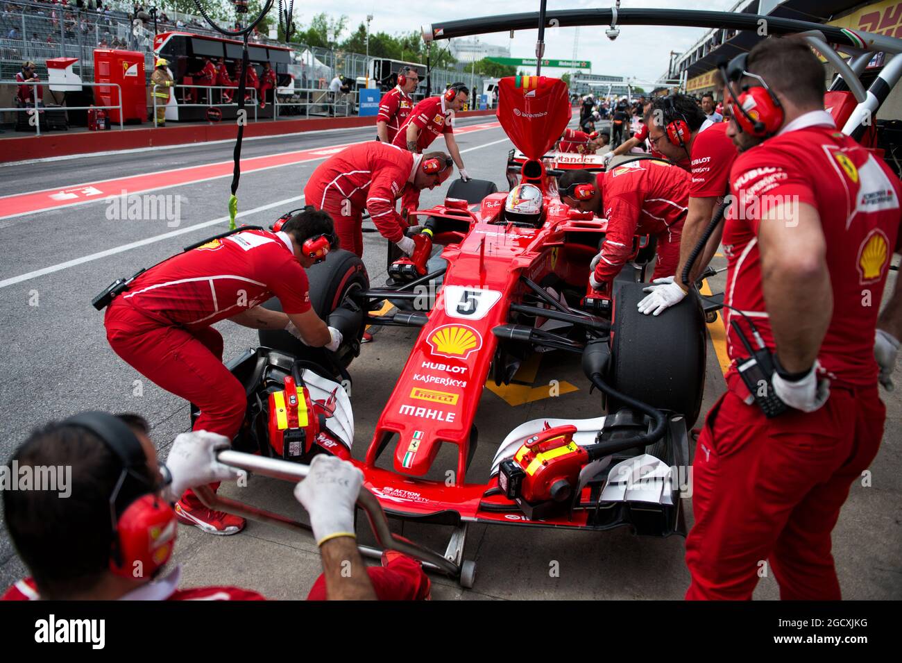 Sebastian Vettel (GER) Ferrari SF70H. Canadian Grand Prix, Friday 9th ...