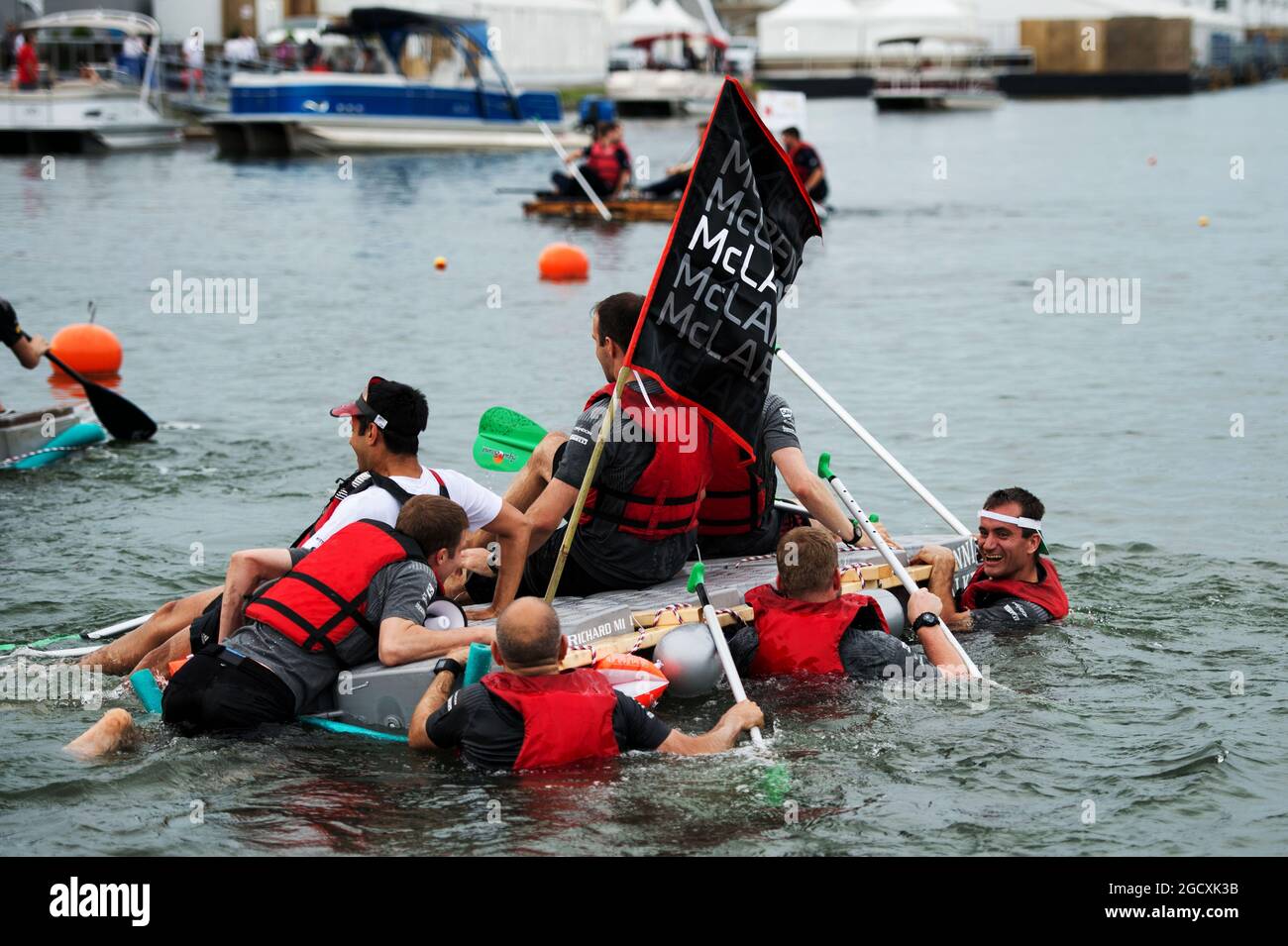 McLaren at the Formula One Raft Race. Canadian Grand Prix, Saturday ...