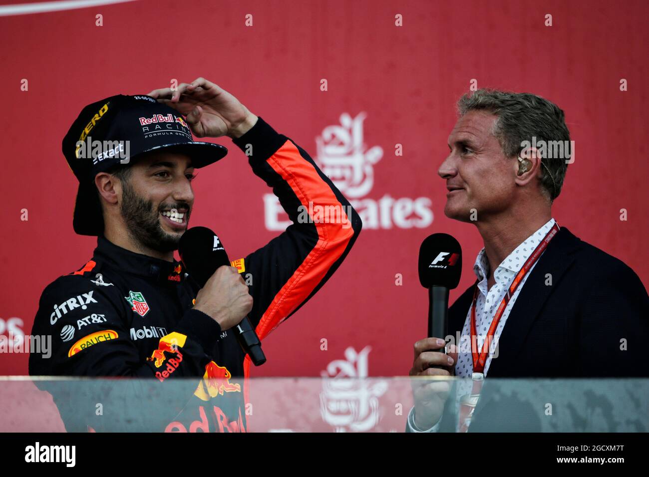 Channel 4 f1 commentator on podium hi-res stock photography and images ...
