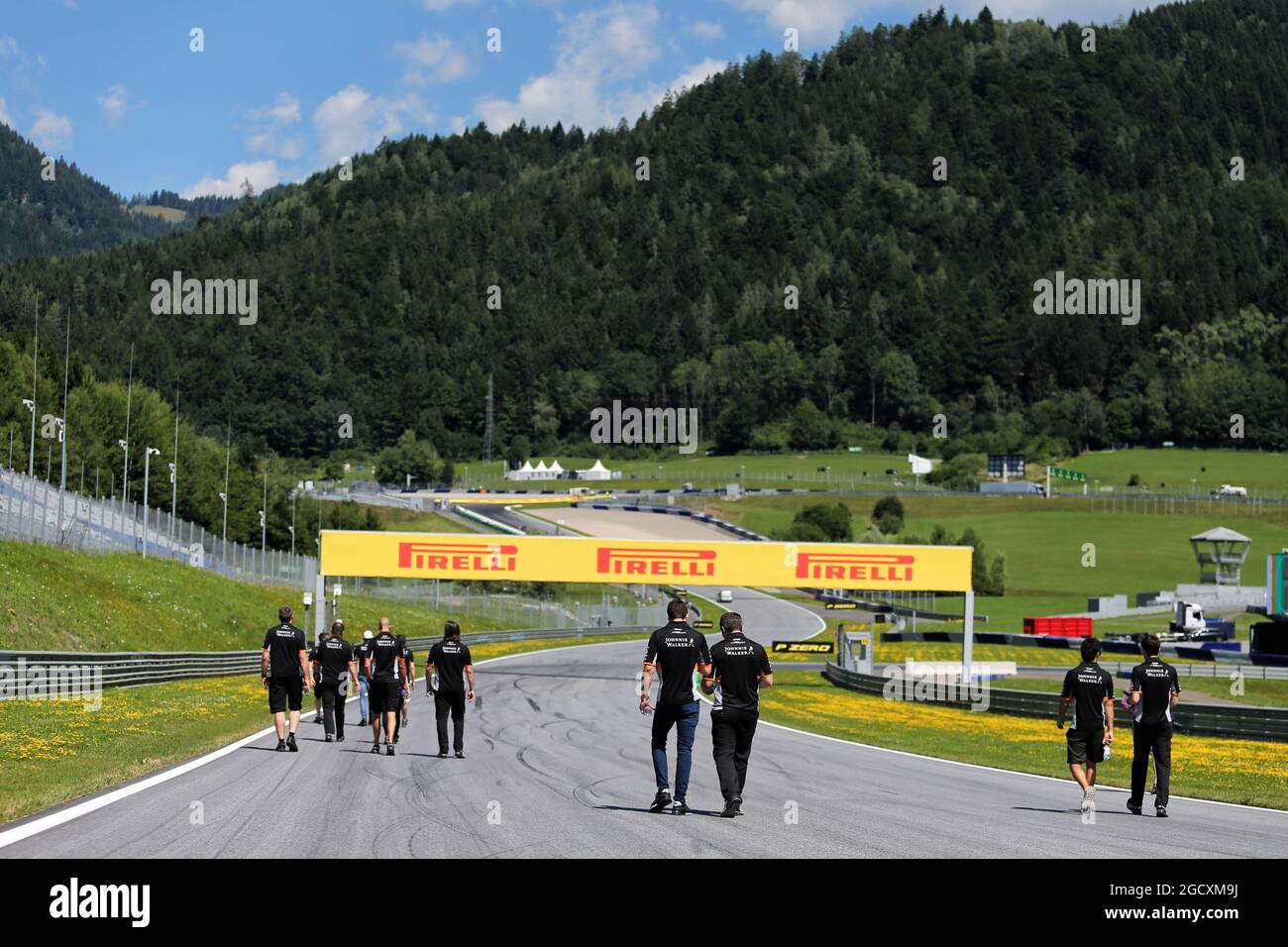 The sahara force india f1 team walk circuit hi-res stock photography ...