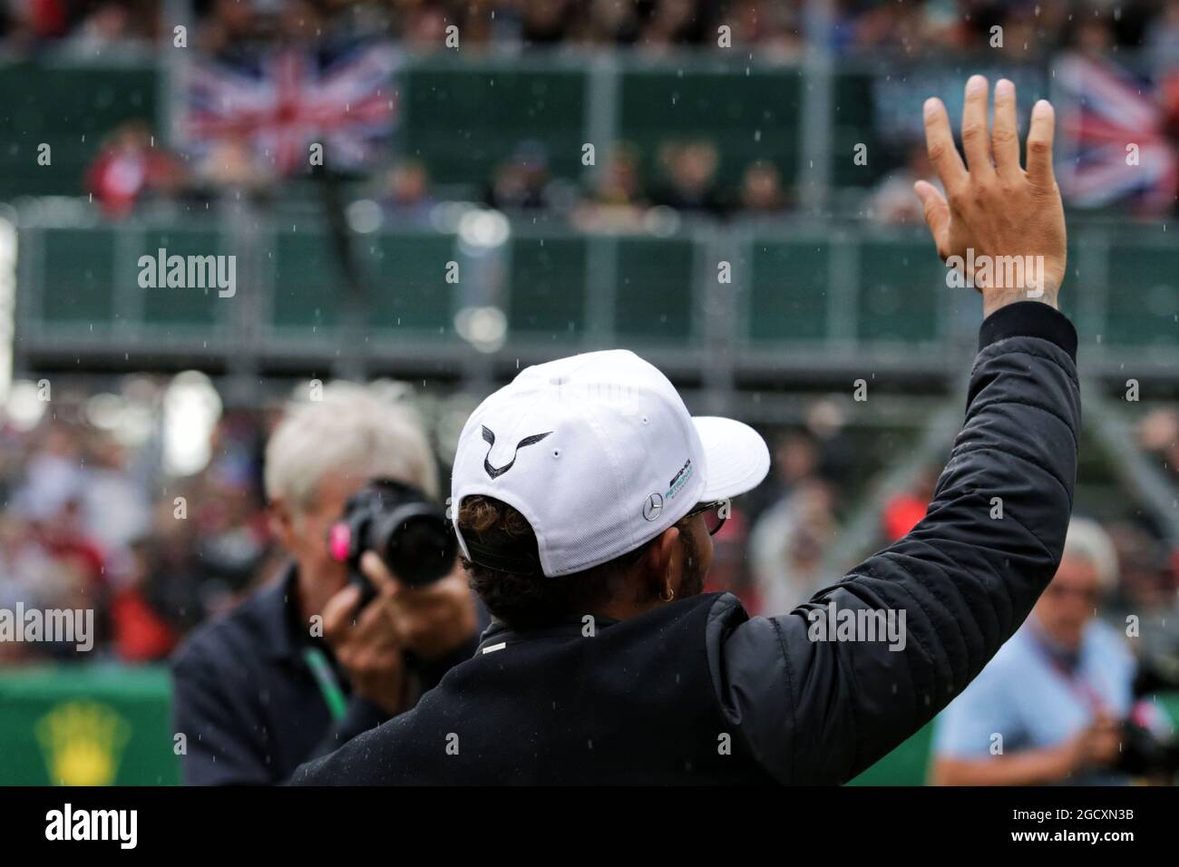 Mercedes amg f1 greets fans in grandstand hi-res stock photography and ...