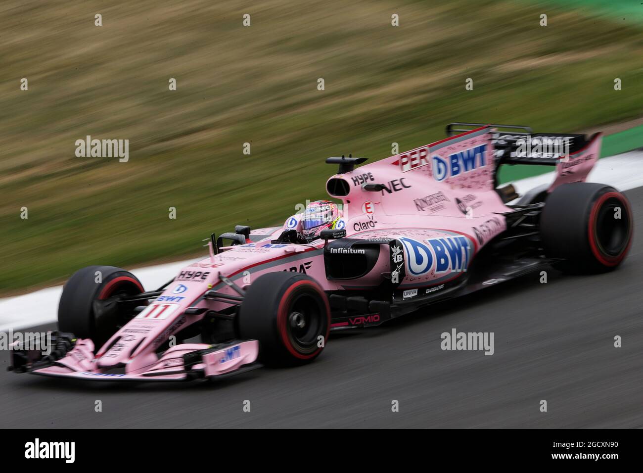 Sergio Perez (MEX) Sahara Force India F1 VJM10. British Grand Prix ...
