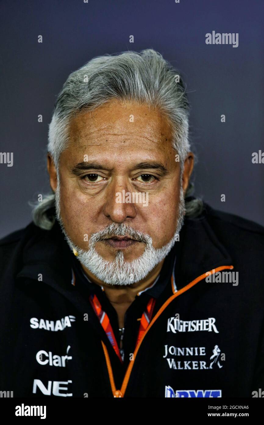 Dr. Vijay Mallya (IND) Sahara Force India F1 Team Owner in the FIA ...