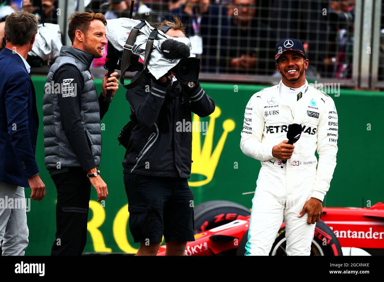 Channel 4 f1 commentator jenson button hi-res stock photography and ...