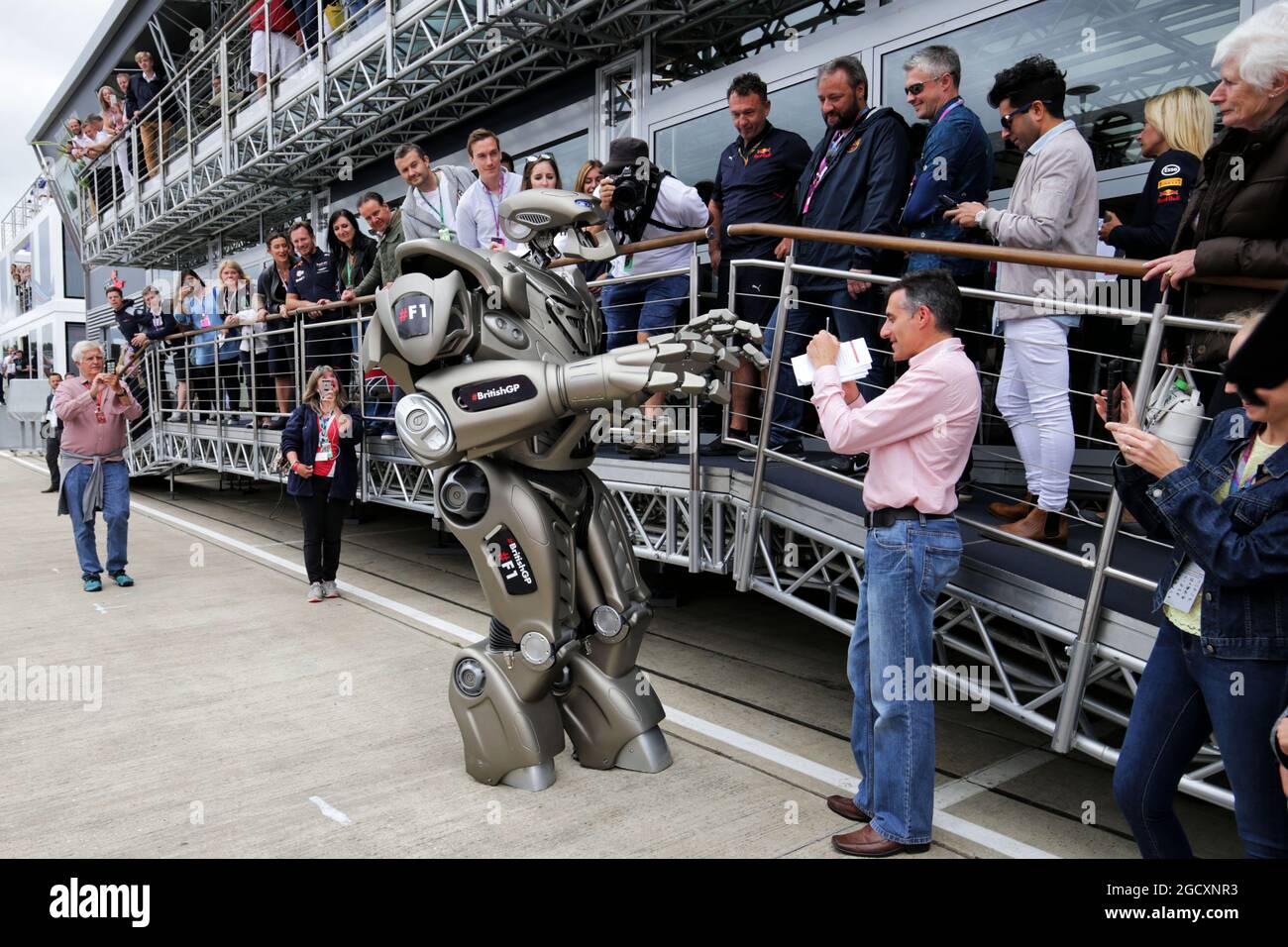 A robot in the paddock. British Grand Prix, Sunday 16th July 2017 ...
