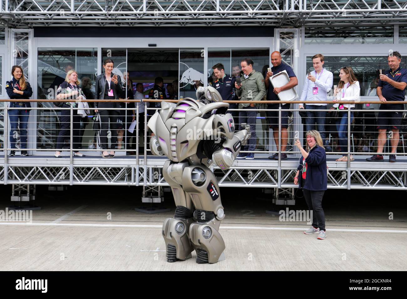 A robot in the paddock. British Grand Prix, Sunday 16th July 2017 ...