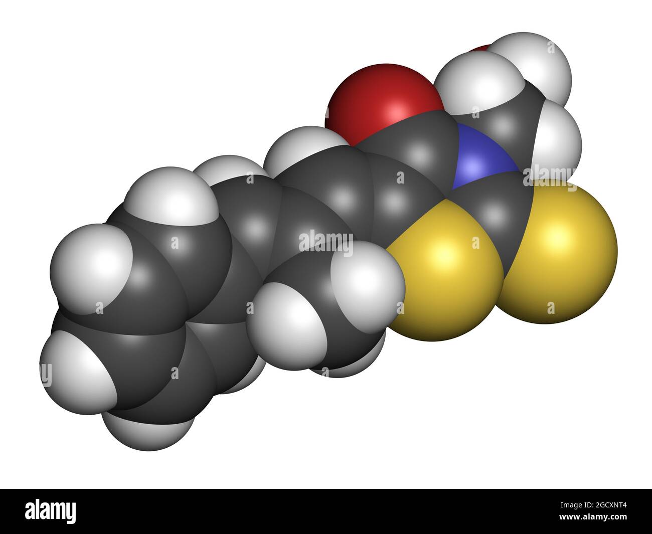 Epalrestat diabetic neuropathy drug molecule (aldose reductase ...