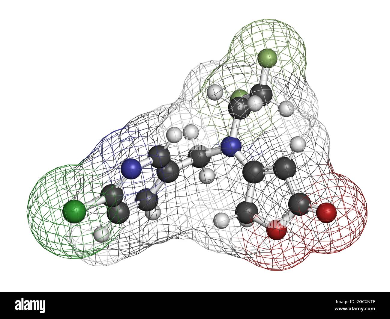 Flupyradifurone neonicotinoid insecticide molecule. 3D rendering Stock ...