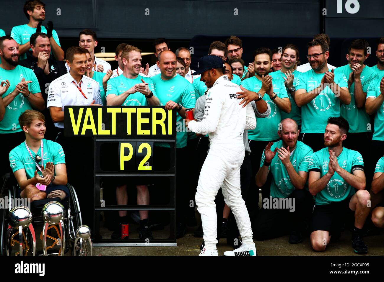 Race winner Lewis Hamilton (GBR) Mercedes AMG F1 celebrates with ...
