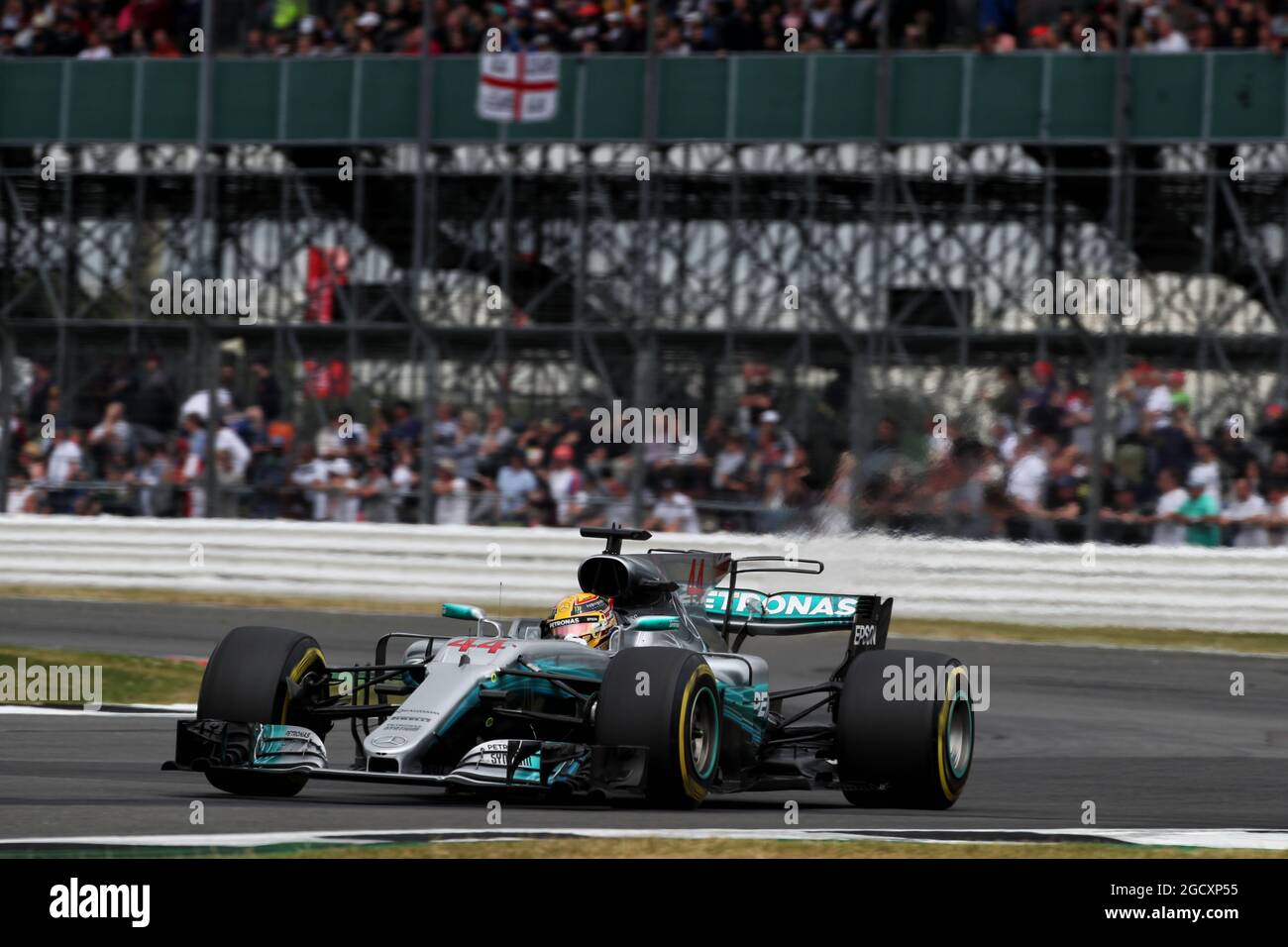 Lewis Hamilton (GBR) Mercedes AMG F1 W08. British Grand Prix, Sunday ...