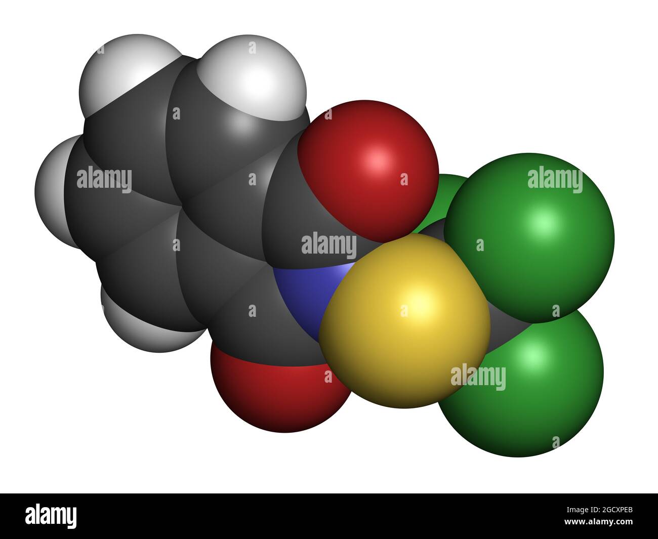 Folpet fungicide molecule. 3D rendering Stock Photo - Alamy