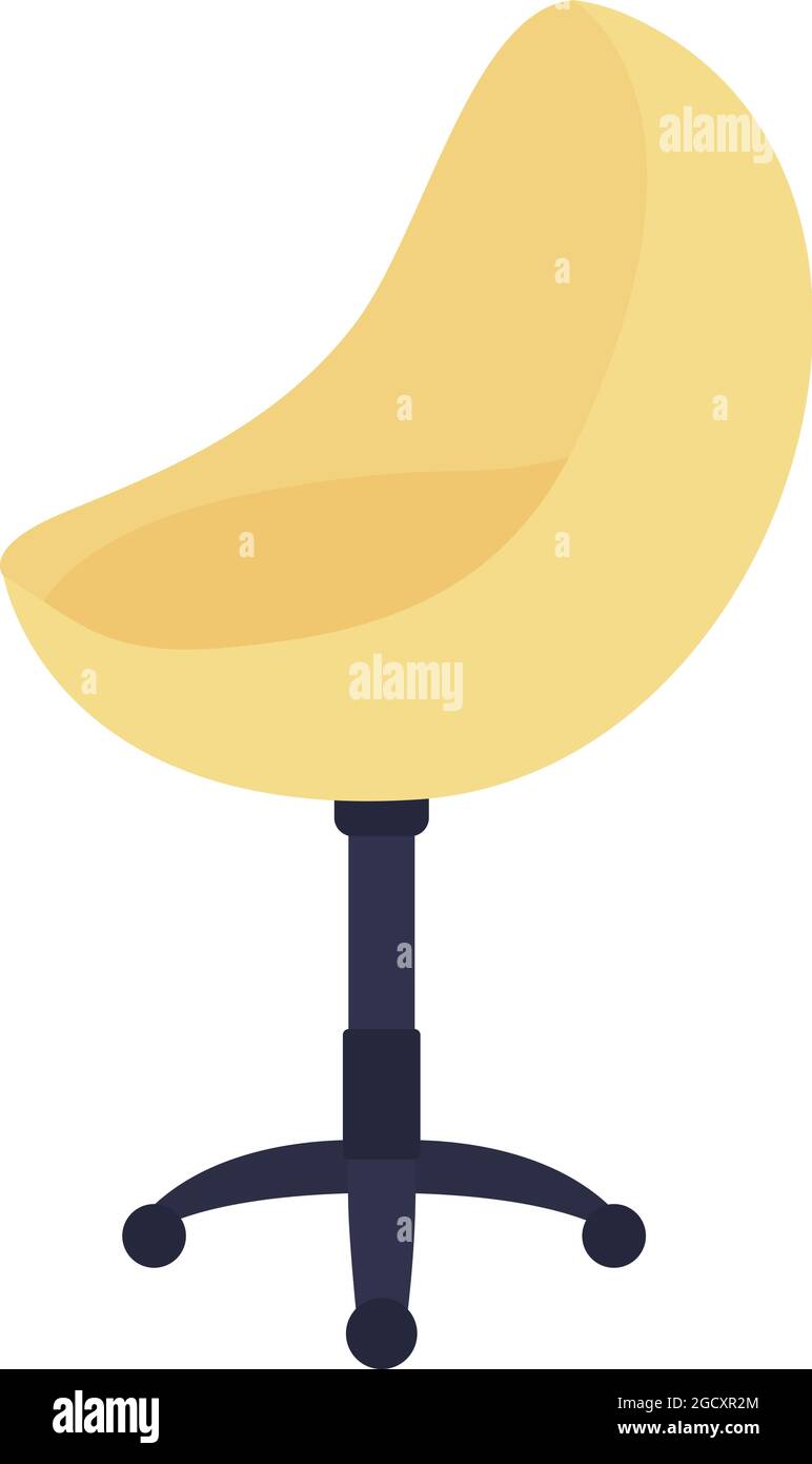 Round desk chair for office semi flat color vector object Stock Vector ...