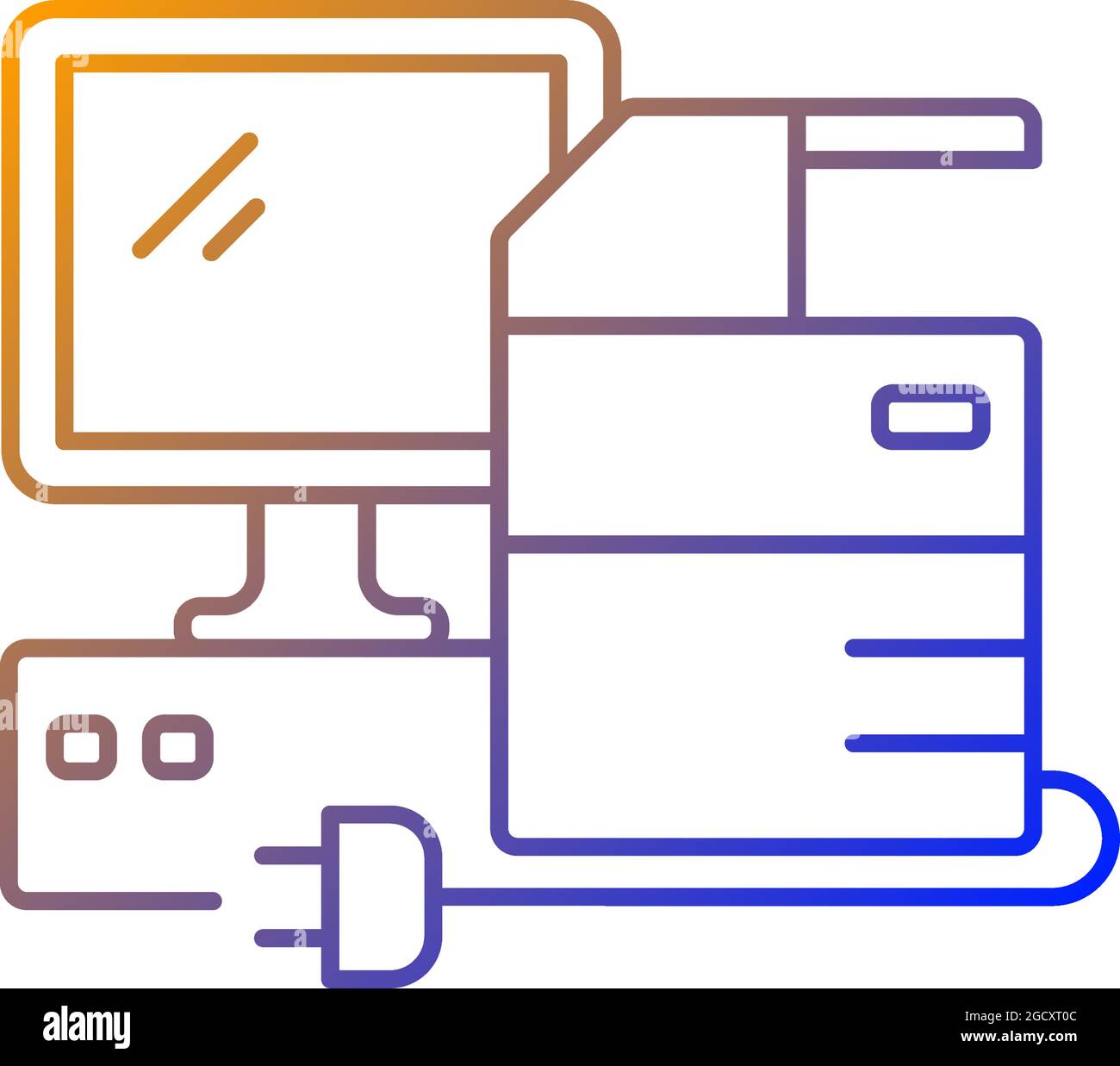 Technical equipment gradient linear vector icon Stock Vector Image ...