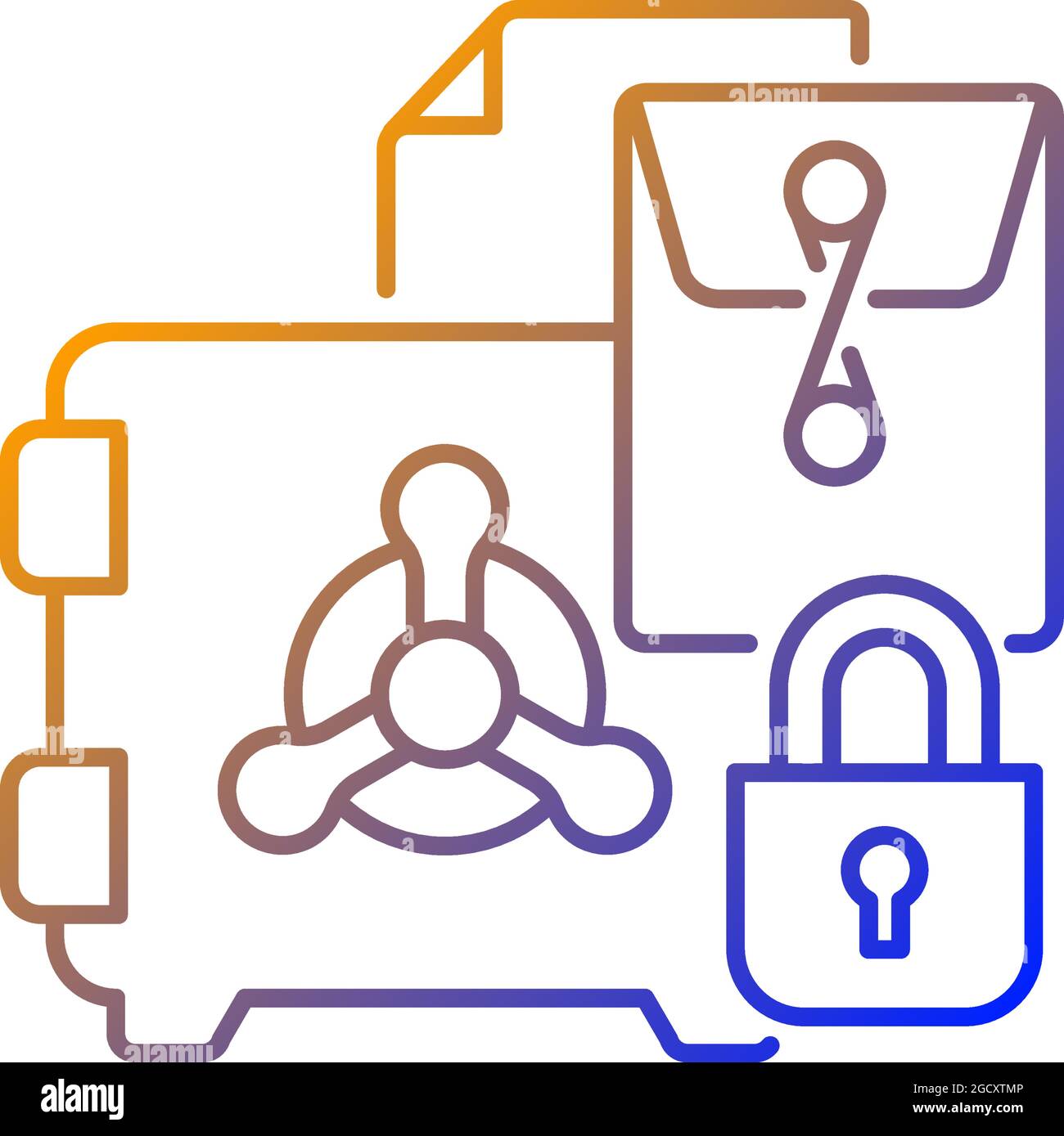 Trade secrets gradient linear vector icon Stock Vector Image & Art - Alamy