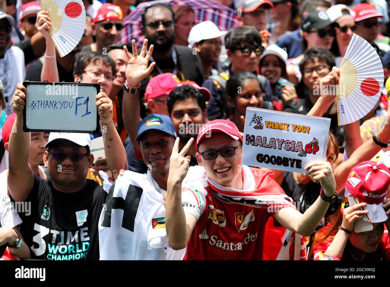 Malaysian fans bid farewell to F1 at Sepang. Malaysian Grand Prix ...