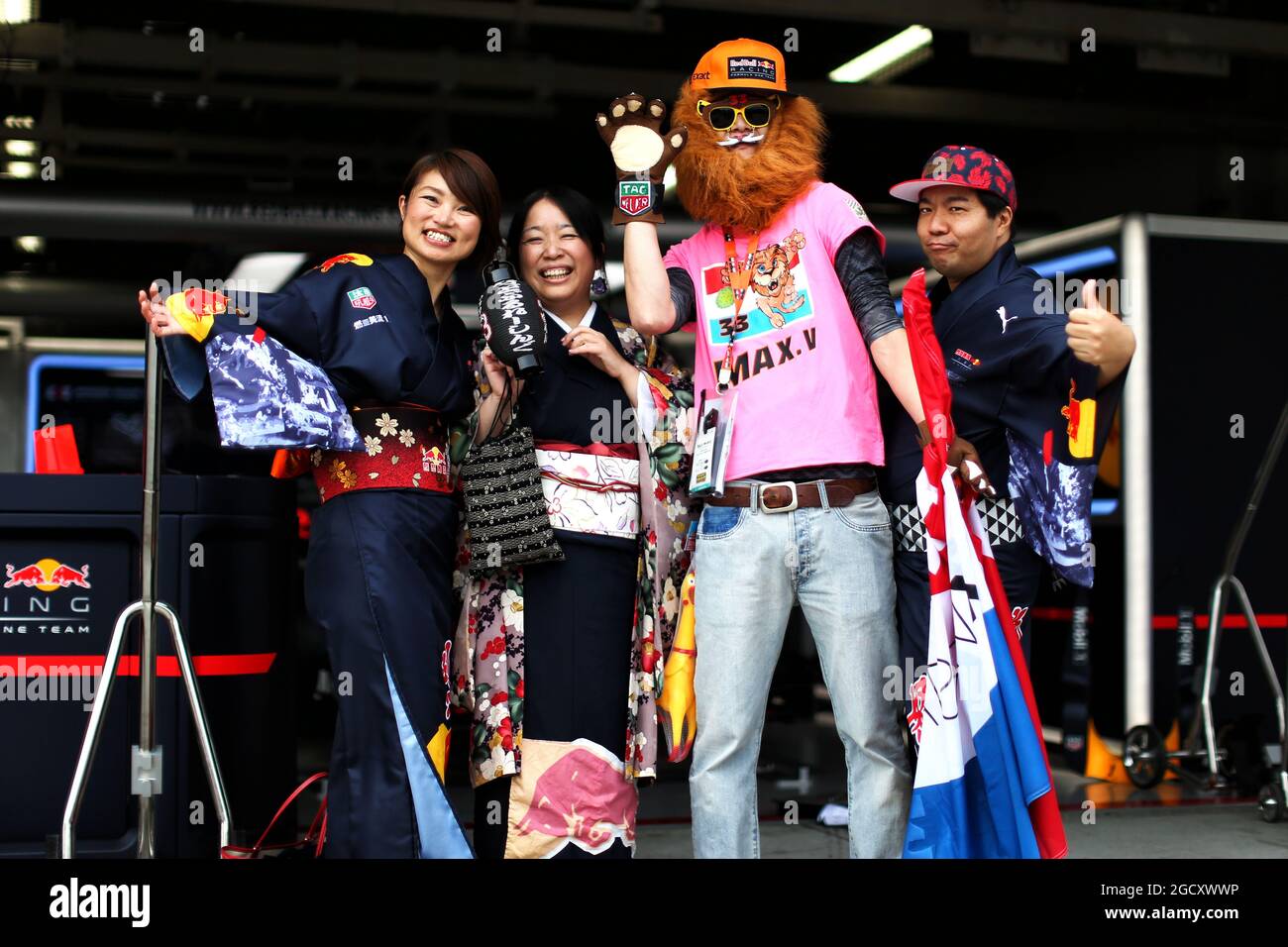 Red Bull Racing fans. Japanese Grand Prix, Thursday 5th October 2017 ...