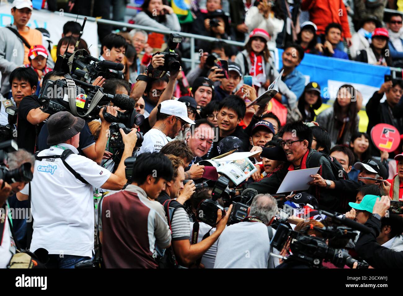 Mercedes amg f1 fans in grandstand hi-res stock photography and images ...