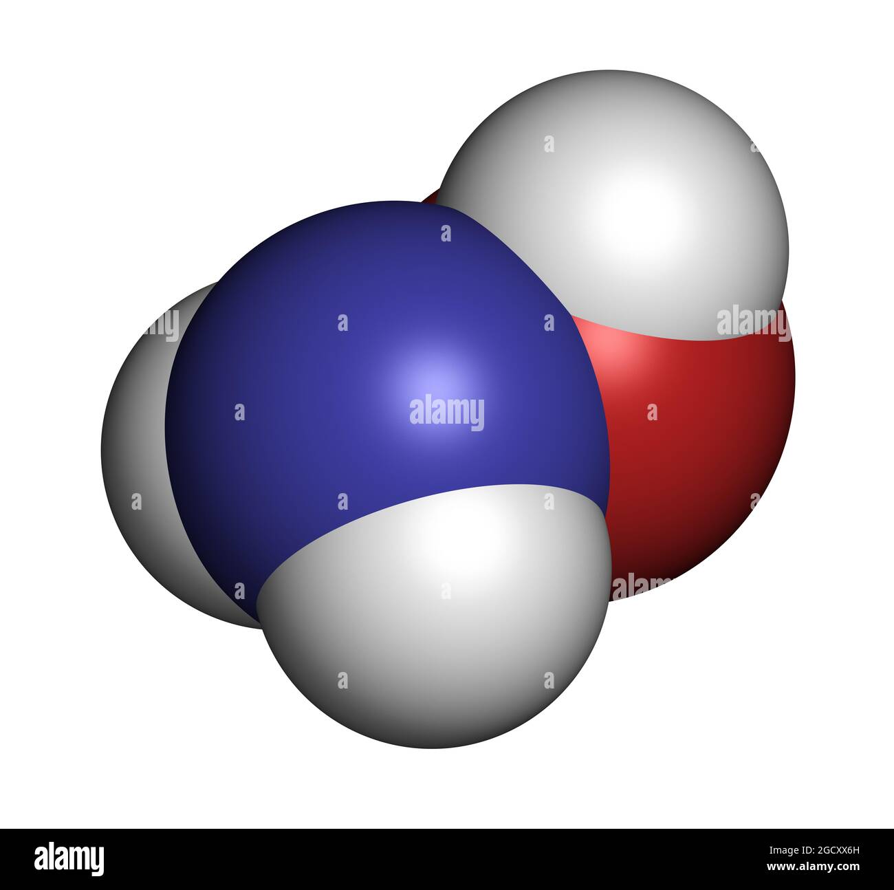 Hydroxylamine molecule. 3D rendering Stock Photo - Alamy
