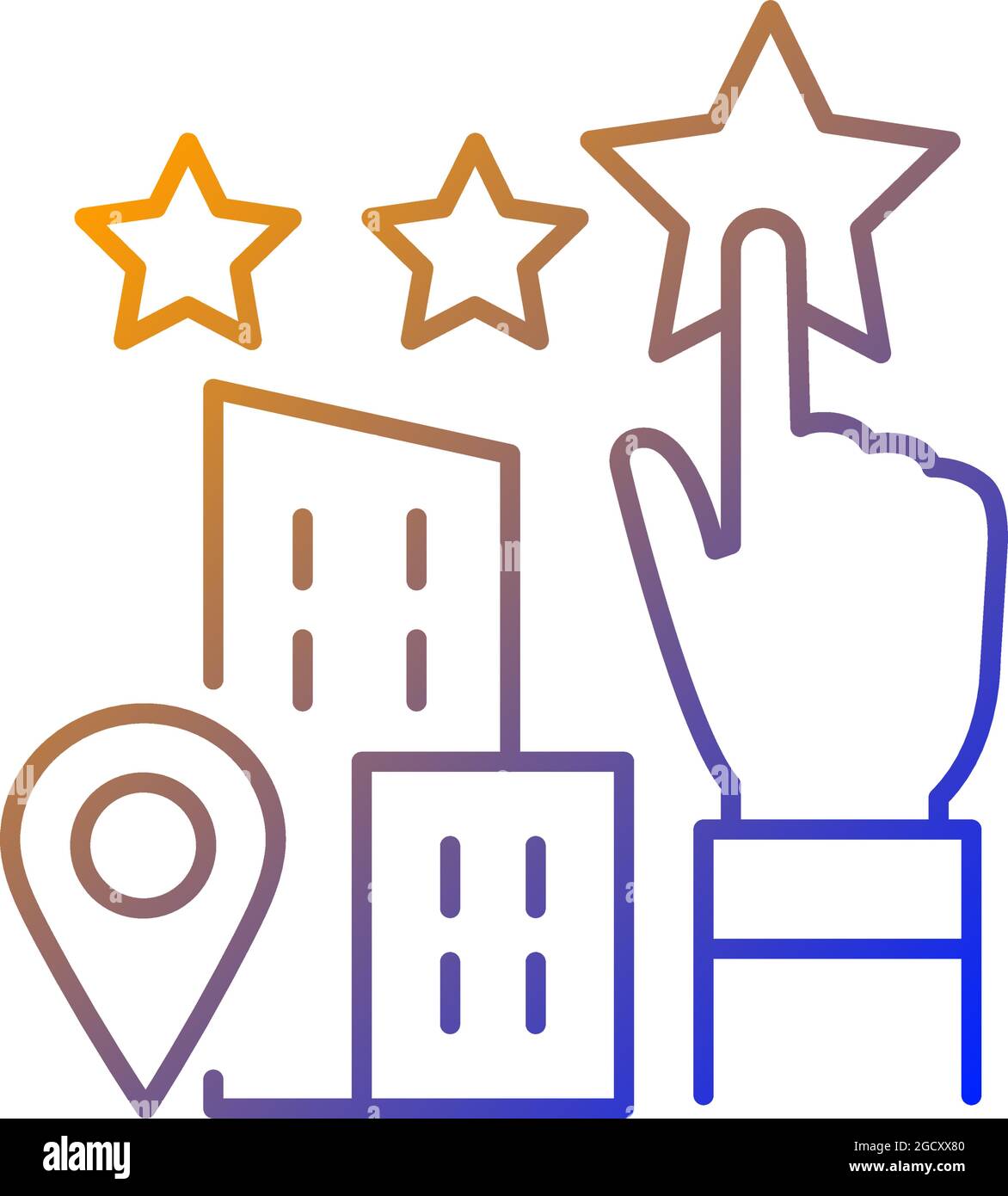 Goodwill gradient linear vector icon Stock Vector Image & Art - Alamy