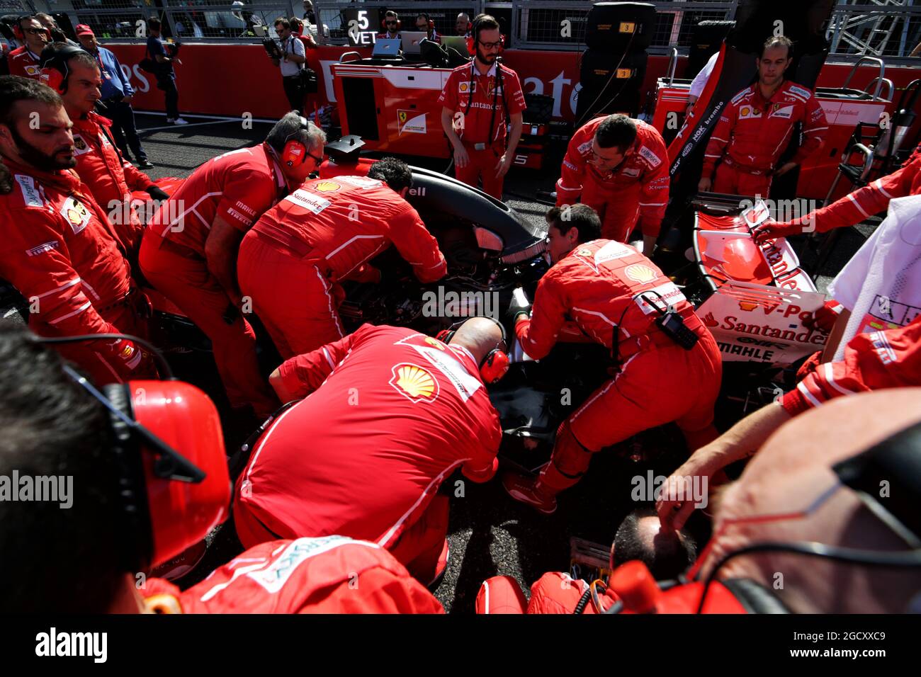 Ferrari sf70h of sebastian vettel hi-res stock photography and images ...