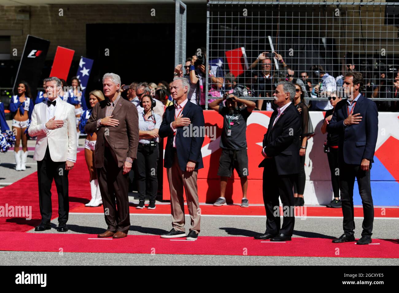 Bill Clinton (USA) Former US President with Michael Buffer (USA ...