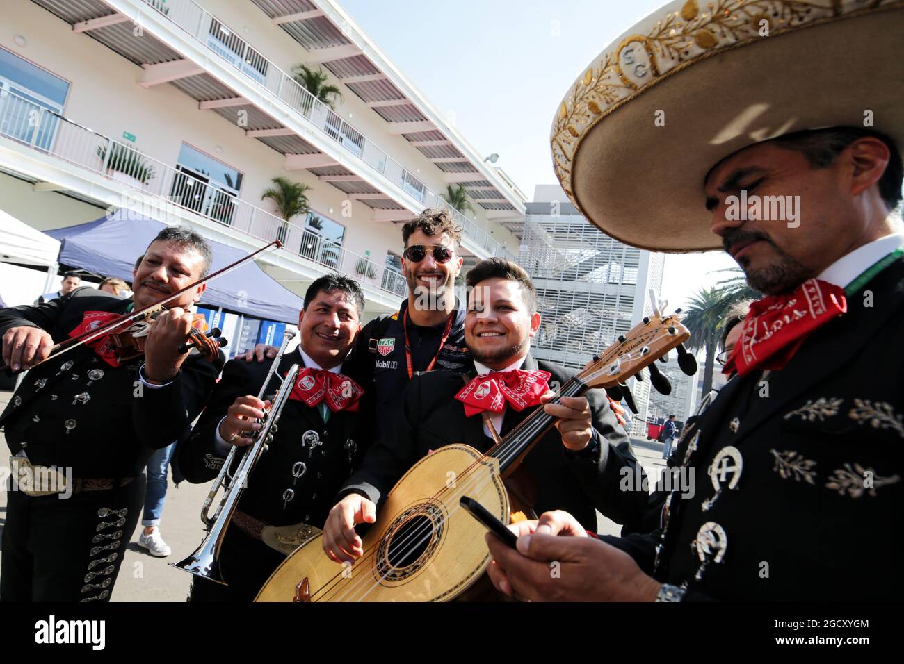 Traditional Mexican Band with Daniel Ricciardo (AUS) Red Bull Racing ...