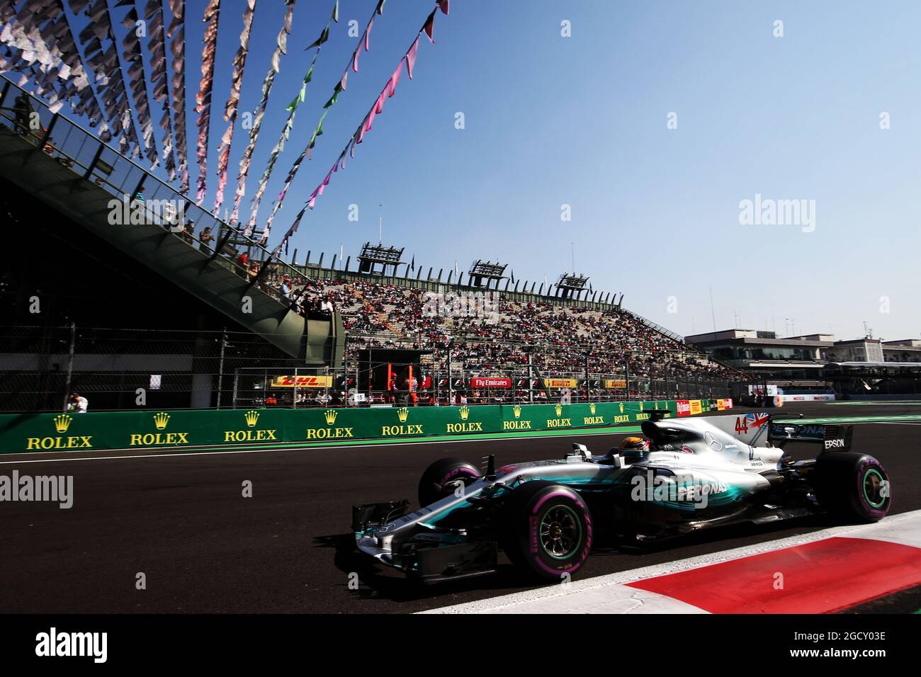 Lewis Hamilton (GBR) Mercedes AMG F1 W08. Mexican Grand Prix, Saturday ...