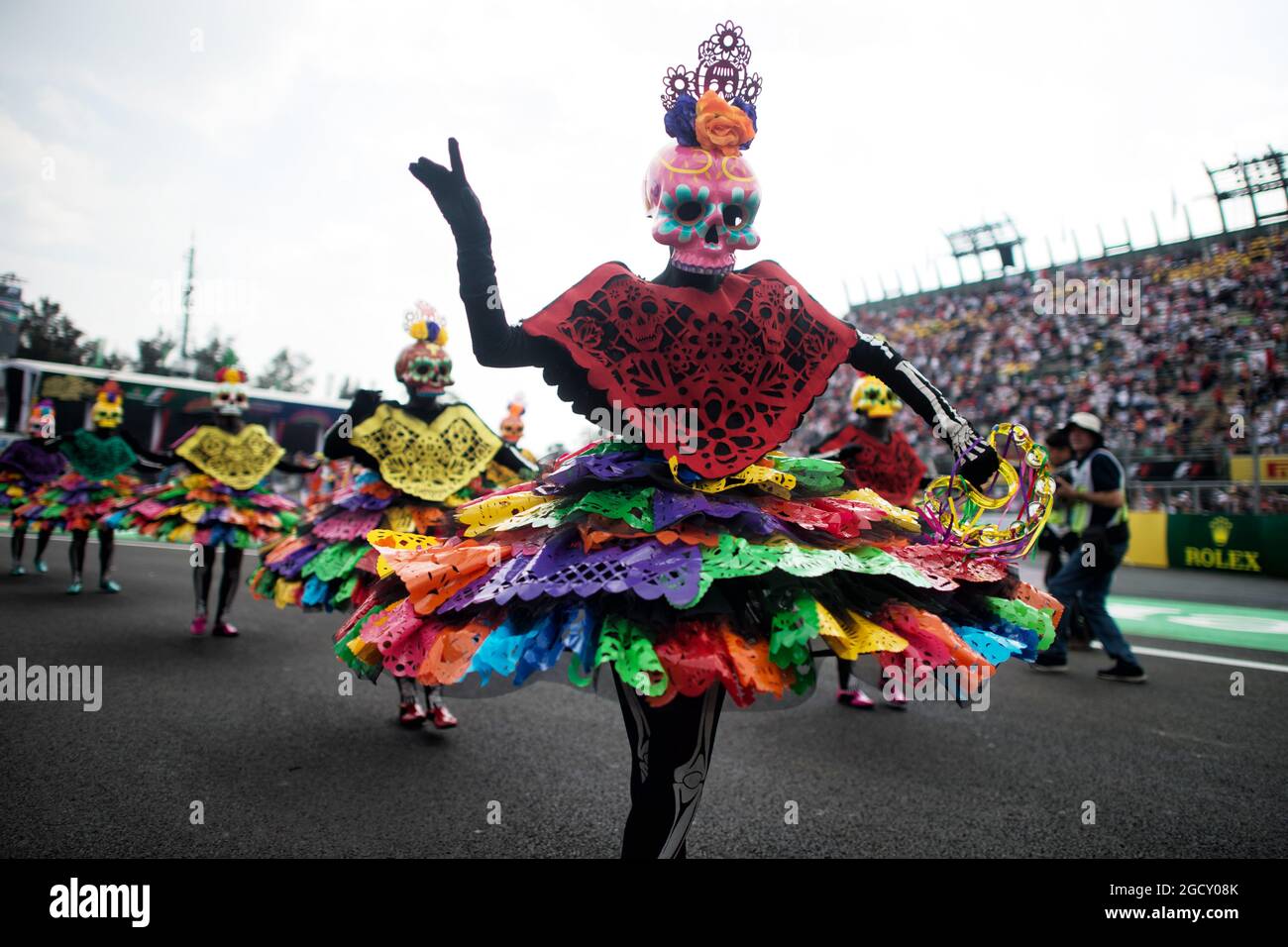 Drivers parade atmosphere. Mexican Grand Prix, Sunday 29th October 2017 ...