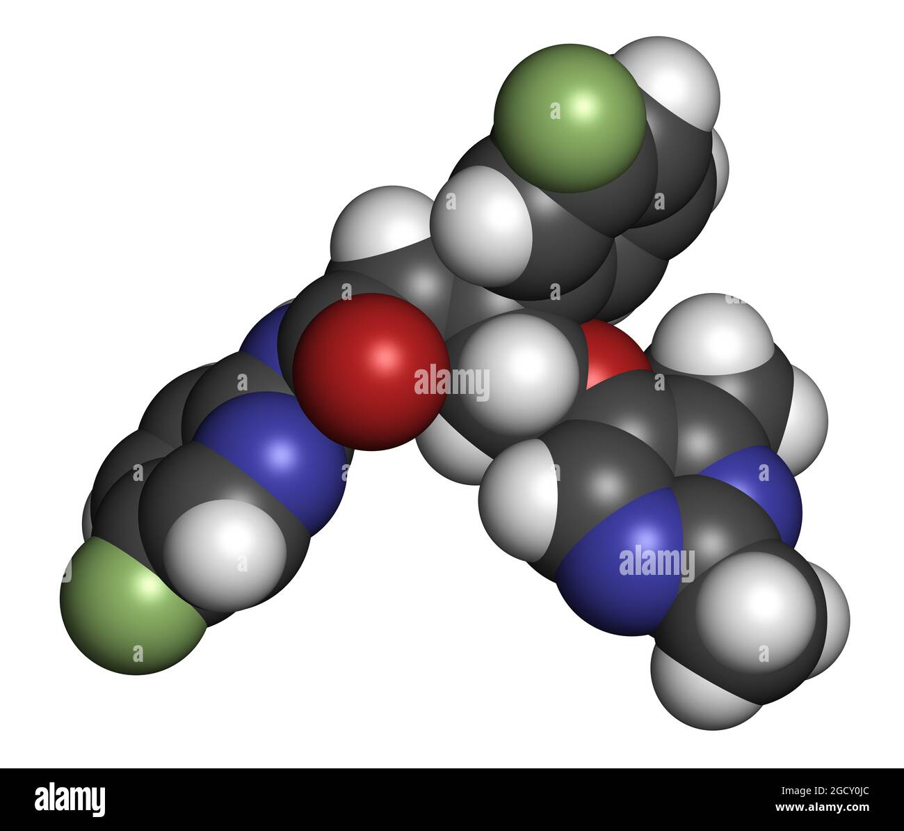 Lemborexant insomnia drug molecule. 3D rendering Stock Photo - Alamy