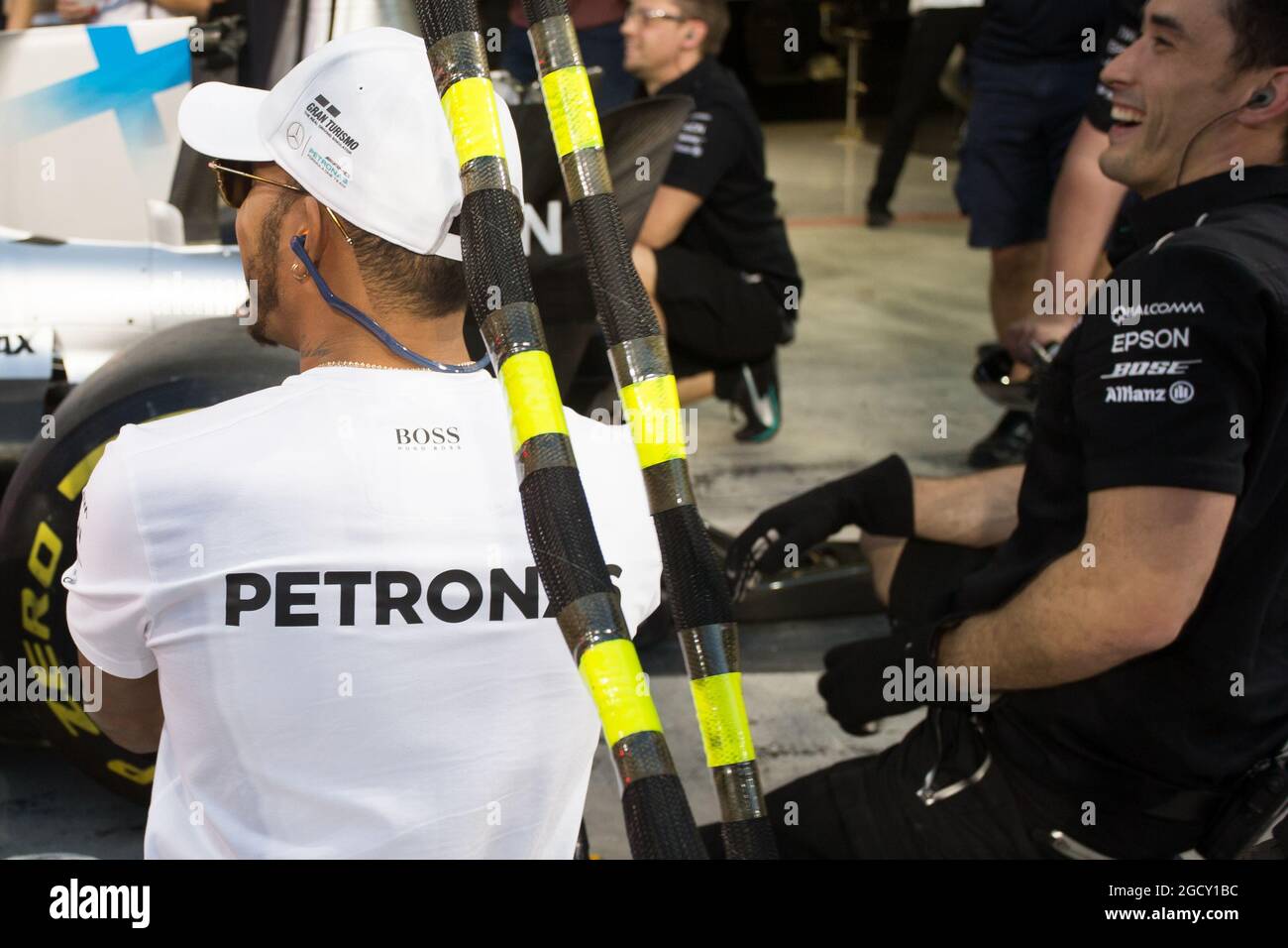 Mercedes amg f1 helps pit stop practice hi-res stock photography and ...