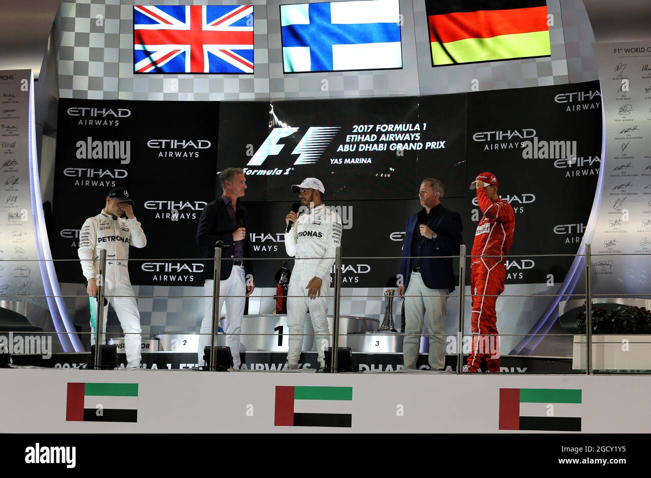 Sky sports commentator race winner lewis hamilton hi-res stock ...