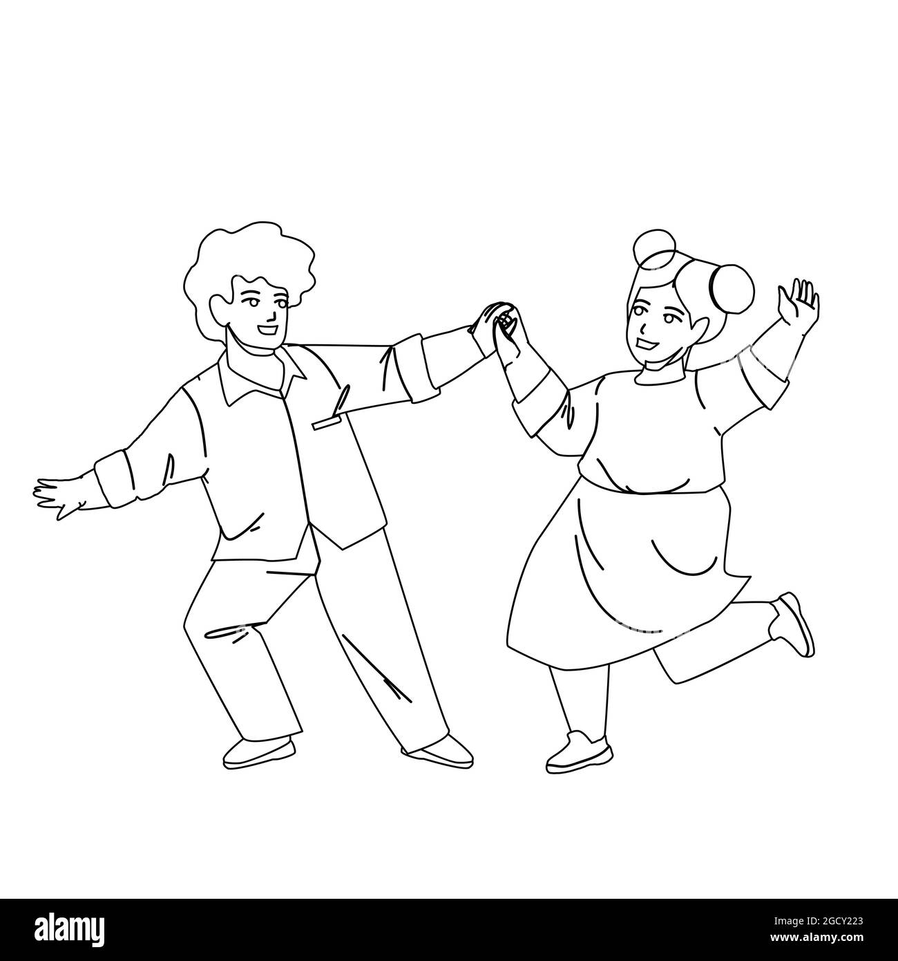 Boy and girl dance together Black and White Stock Photos & Images - Alamy