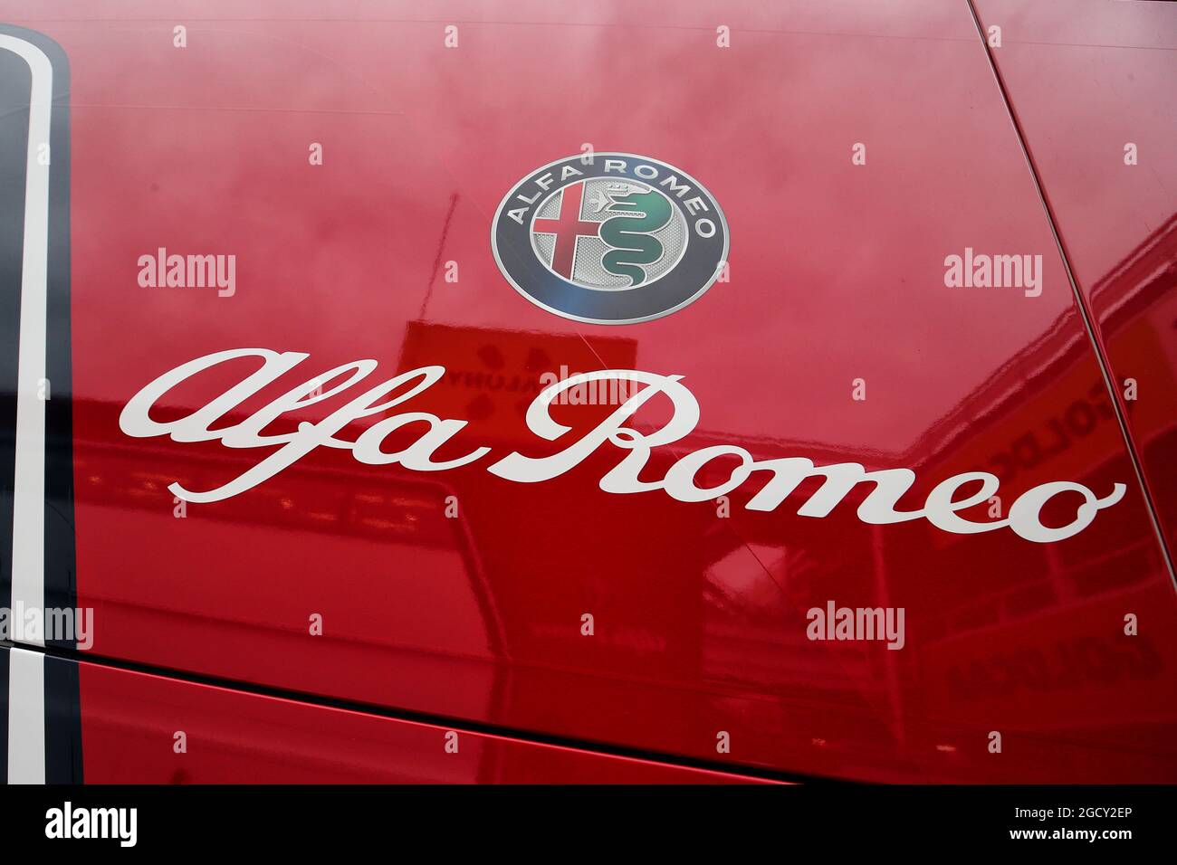 Alfa romeo logo for sauber f1 team hi-res stock photography and images ...