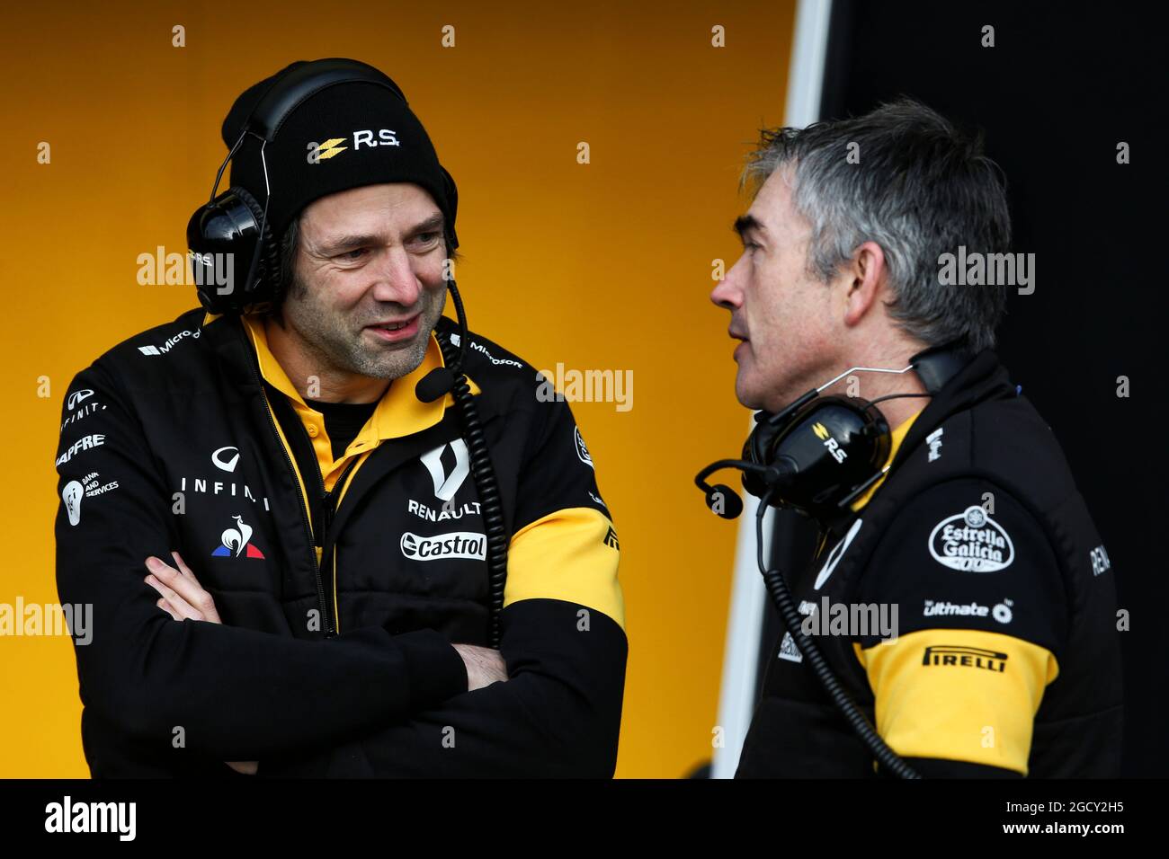 Renault sport f1 team chief race engineer nick chester hi-res stock ...