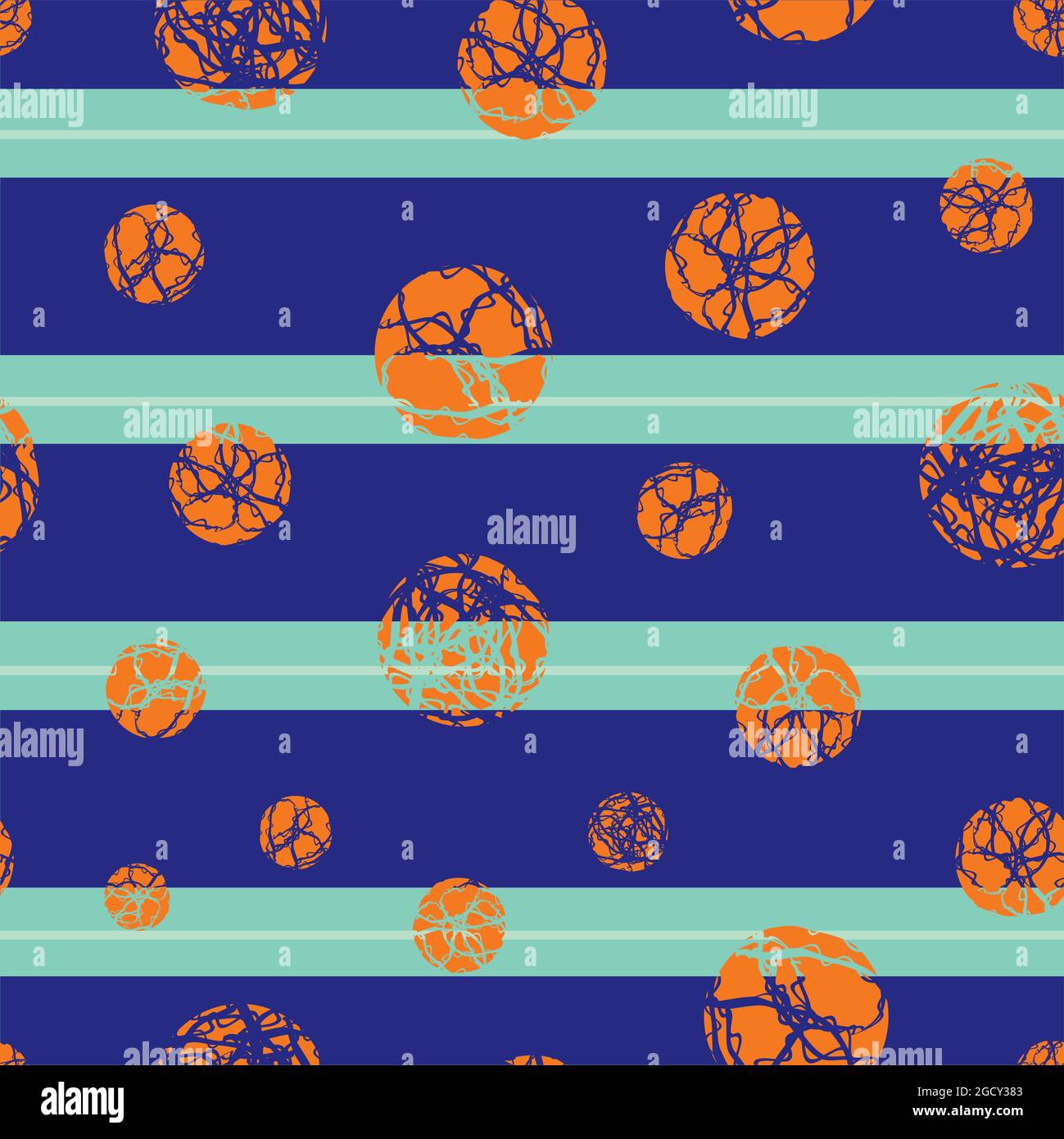 Marble effect circles vector striped seamless pattern background ...