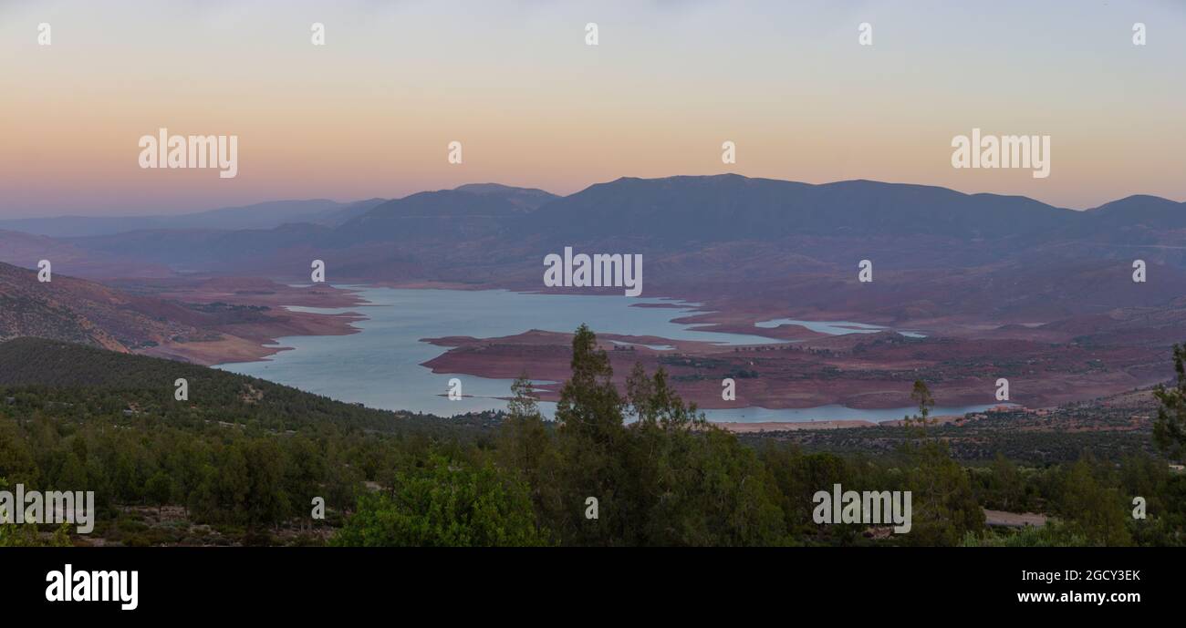 Lake Ben El Ouidane Reservoir Azilal, With Beautiful Landscape of ...