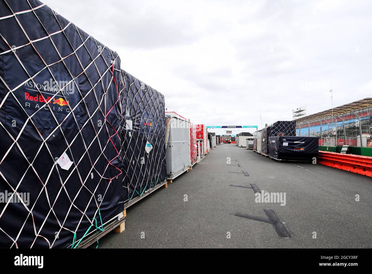 Red Bull Racing freight. Australian Grand Prix, Wednesday 21st March ...