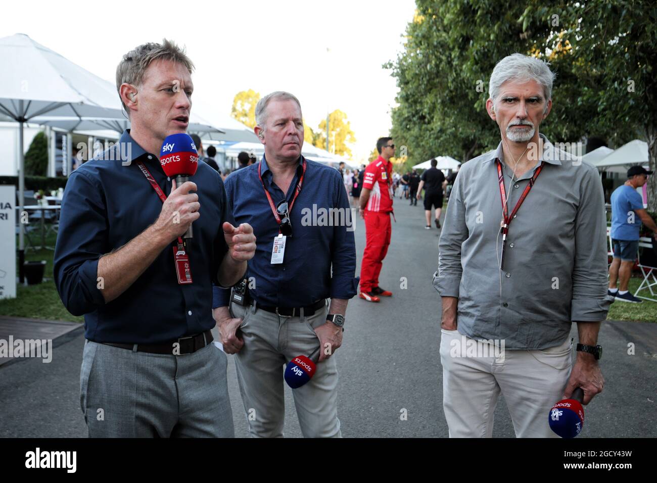 Sky tv television commentator hi-res stock photography and images - Alamy