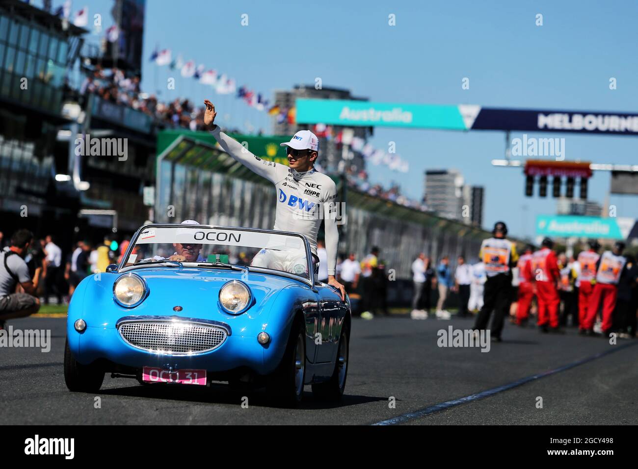 Esteban ocon albert park drivers parade hi-res stock photography and ...