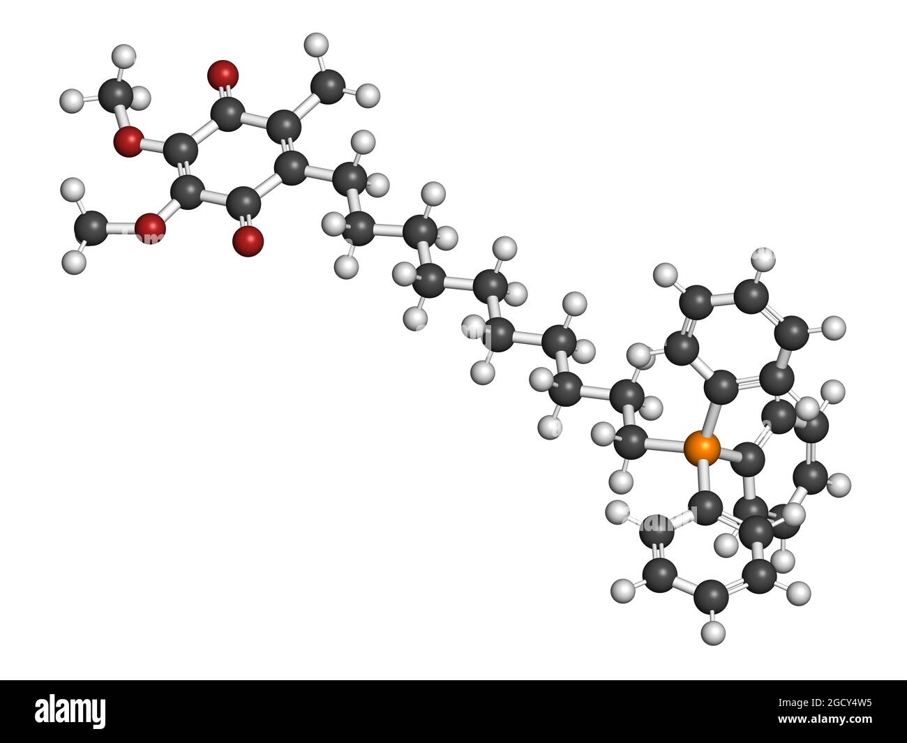 Mitoquinone or mitoQ molecule. 3D rendering Stock Photo - Alamy