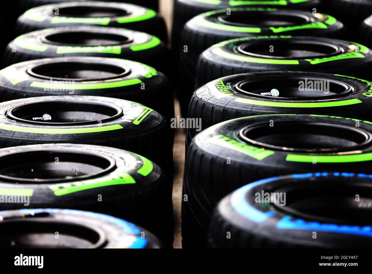 Pirelli tyres. Chinese Grand Prix, Thursday 12th April 2018. Shanghai ...