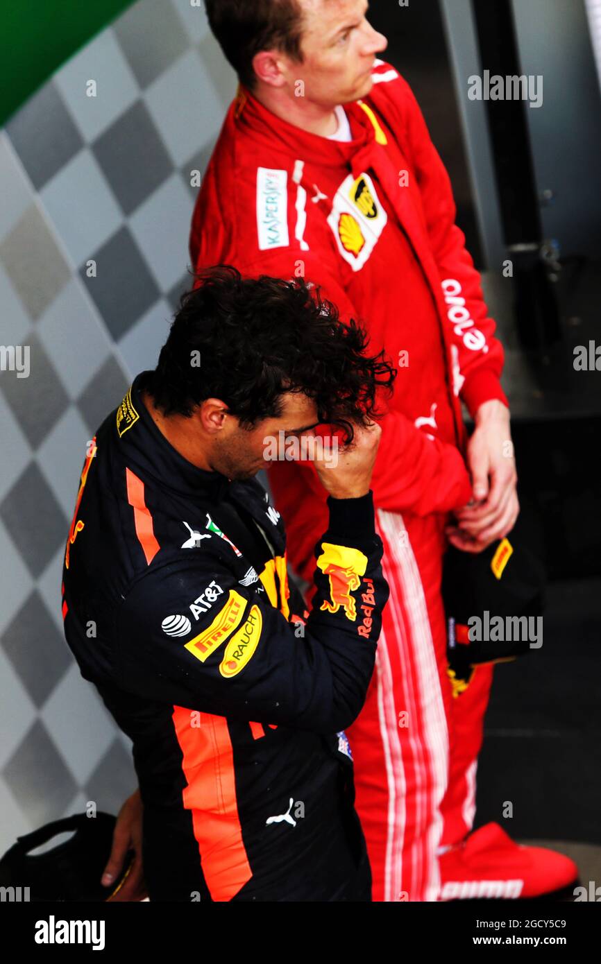 Race winner Daniel Ricciardo (AUS) Red Bull Racing celebrates on the ...
