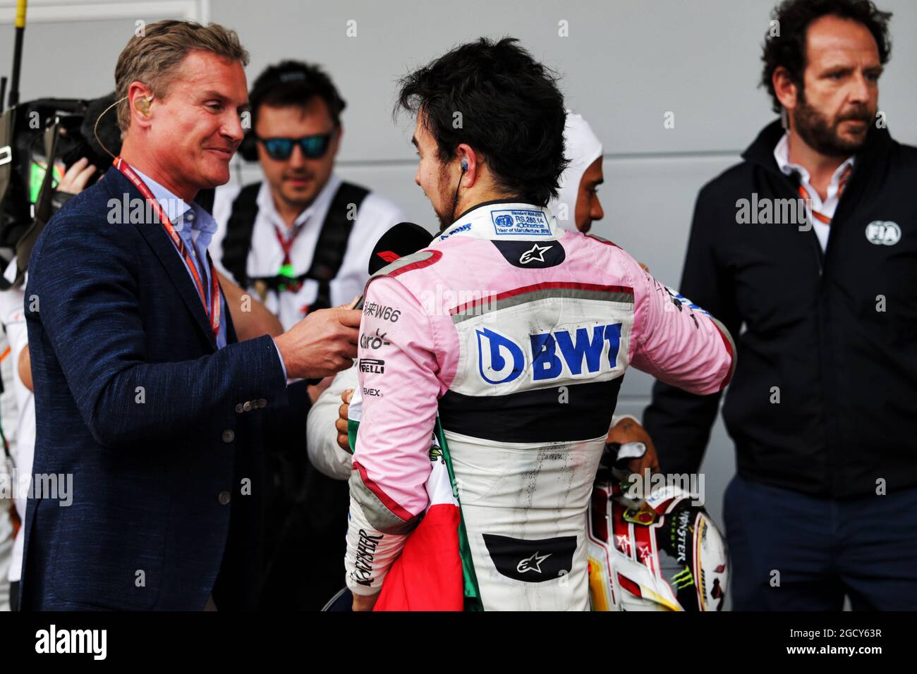 Channel 4 f1 commentator in parc ferme hi-res stock photography and ...