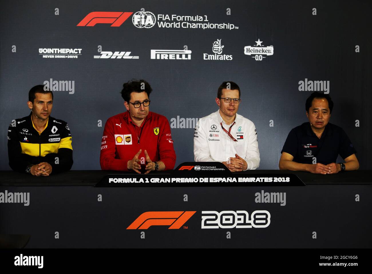 The FIA Press Conference (L to R): Remi Taffin (FRA) Renault Sport F1 ...